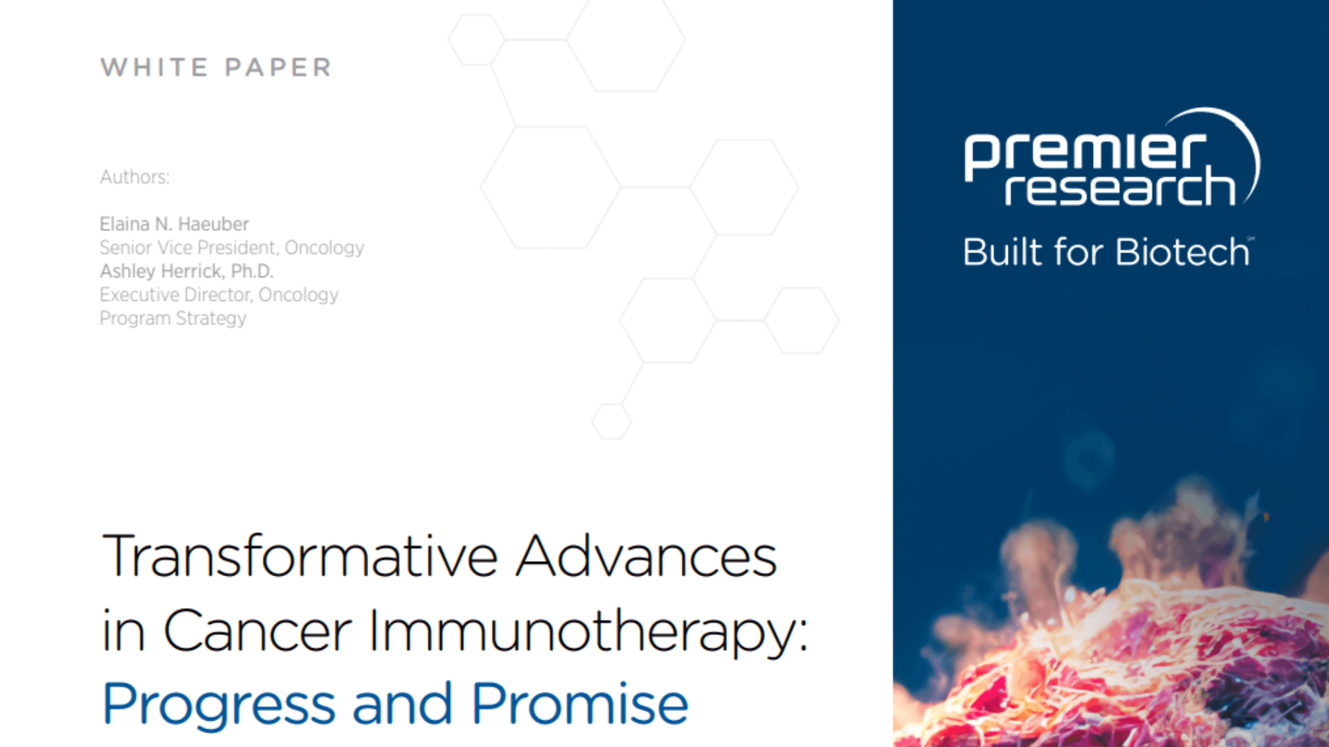 Transformative Advances in Cancer Immunotherapy: Progress and Promise | Premier Research